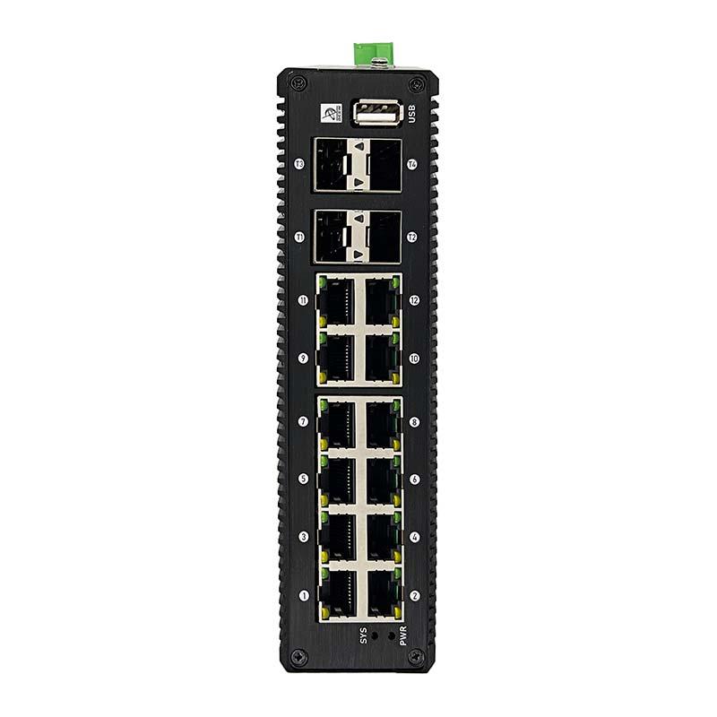 12 Ports Gigabit Layer 3 Managed Industrial Ethernet Switch,with 4-10Gb ...
